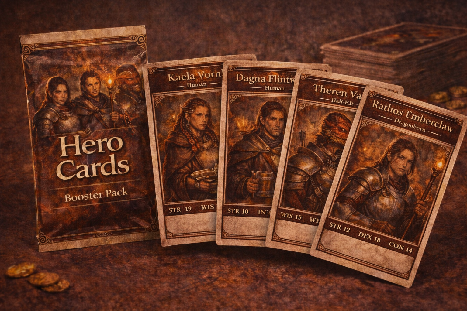 Free Demo -- 4 NPC Printable Cards for DnD 5e and Fantasy RPGs – Game-Dex