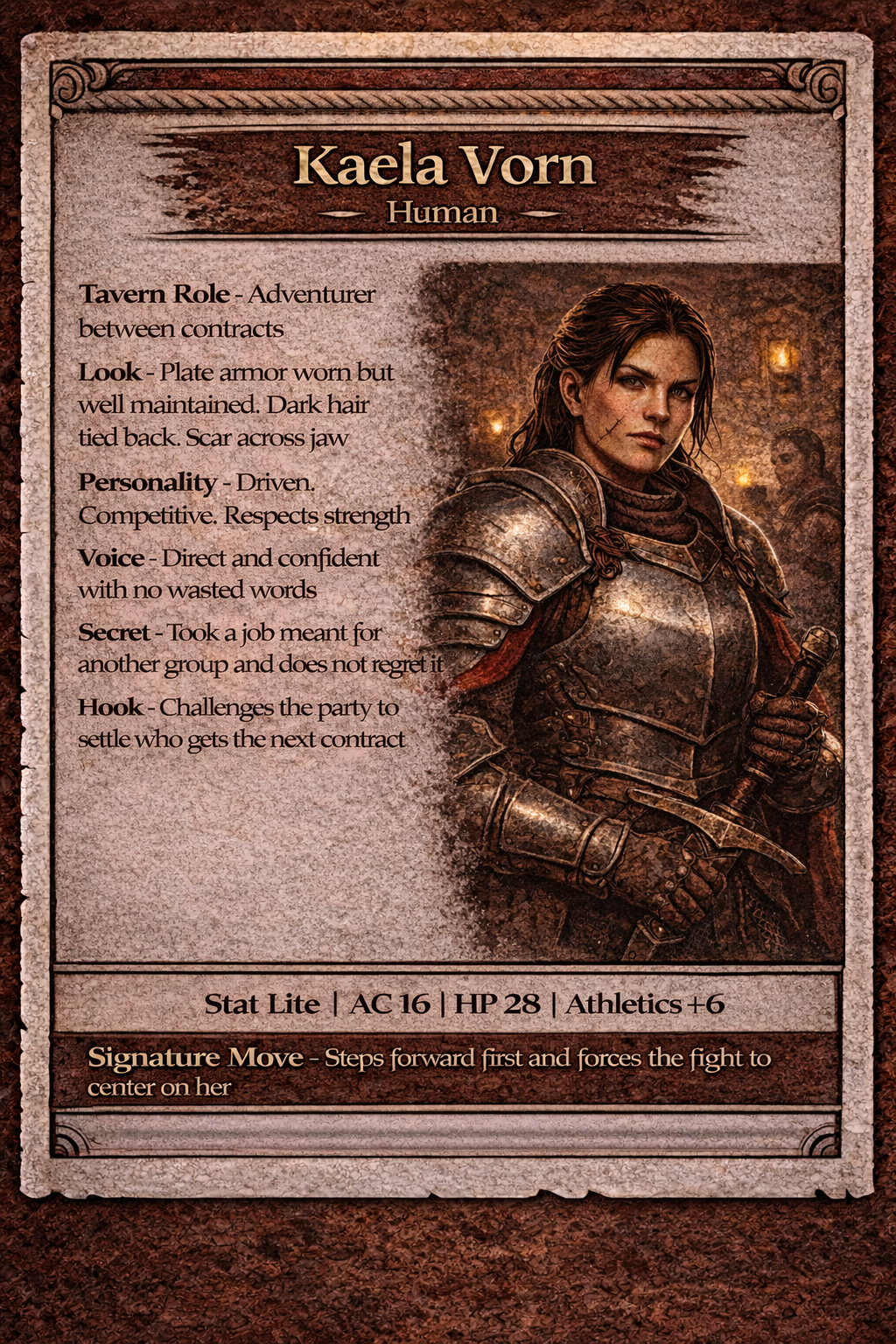 Free Demo -- 4 NPC Printable Cards for DnD 5e and Fantasy RPGs – Game-Dex